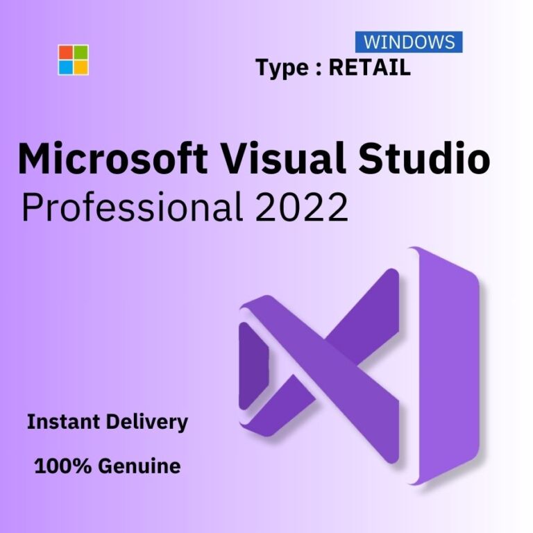 Buy Genuine Retail Visual Studio 2022 Pro Lifetime Key in India | Instant Email Delivery